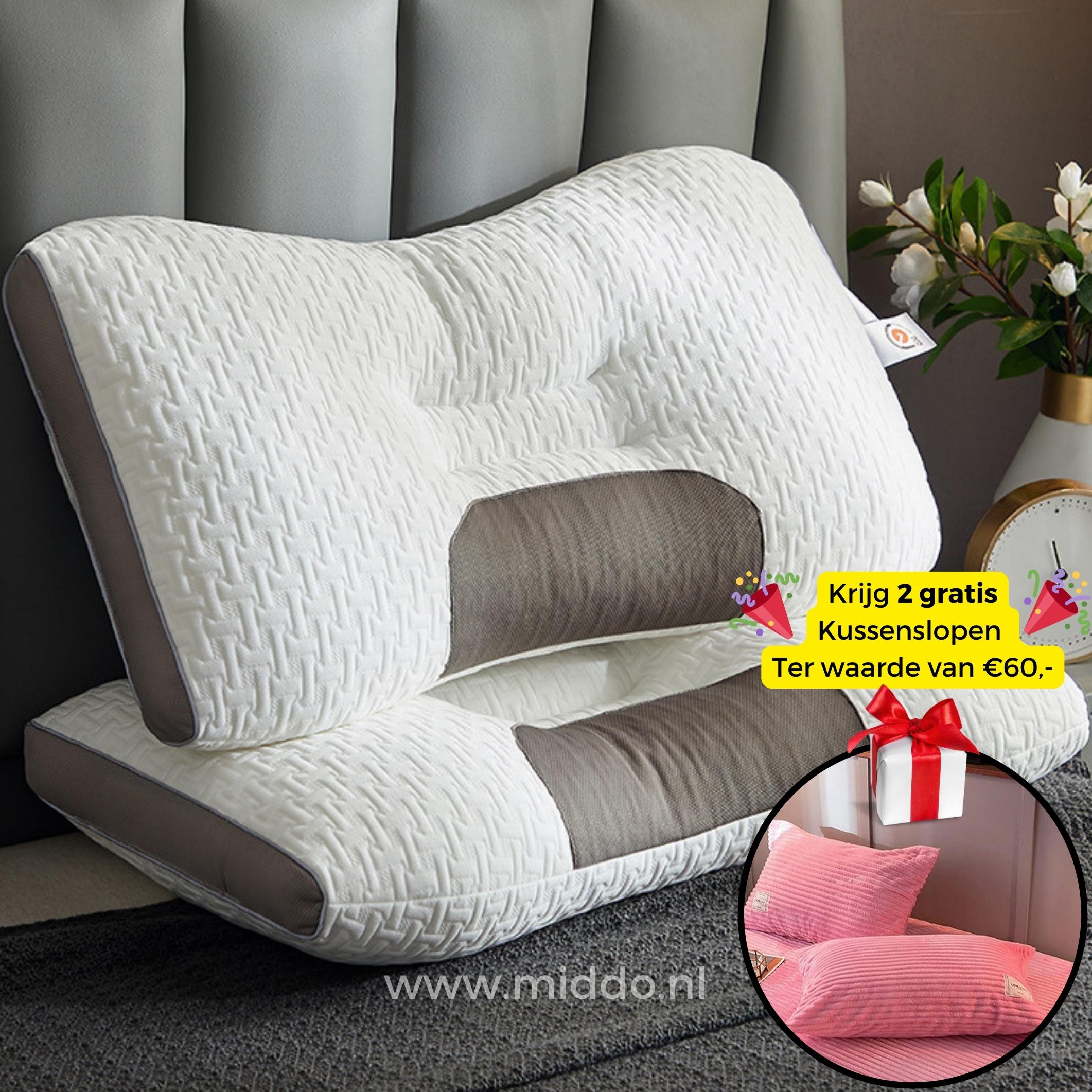 Neksteun Hoofdkussen voor Rug- als Zijslapers: DreamGuard Pro™ + Grati ...