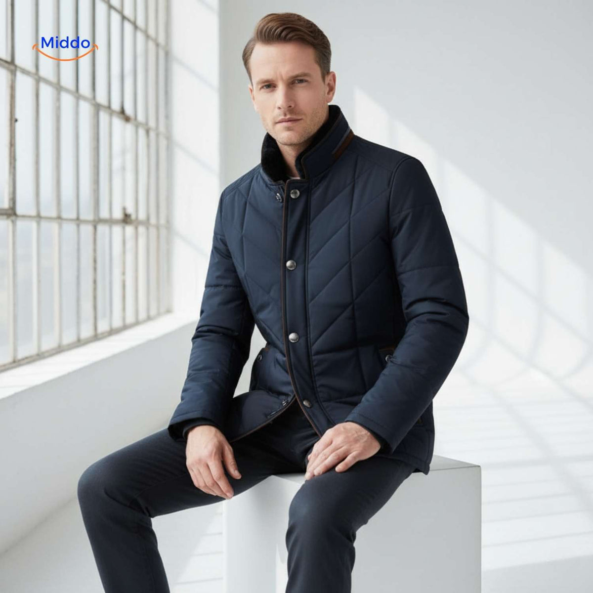 Froston™ Jas | Gewatteerd, afneembare kraag, nette pasvorm – Middo